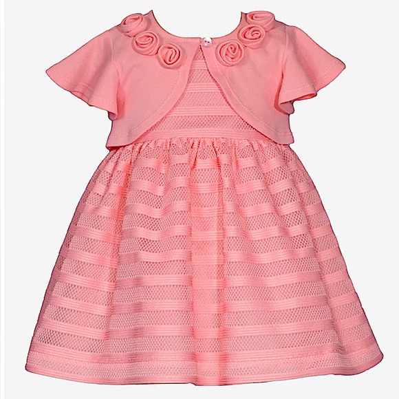 Bonnie Baby | Dresses | Bonnie Baby Emmie Knit Party Dess Cardigan ...